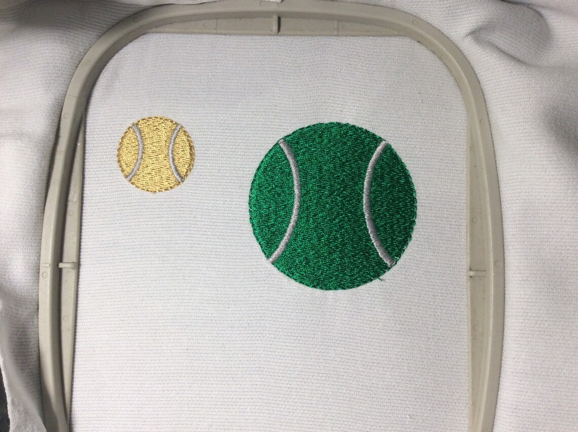 Tennis Ball Embroidery Design Ball Sport Machine Embroidery | Etsy