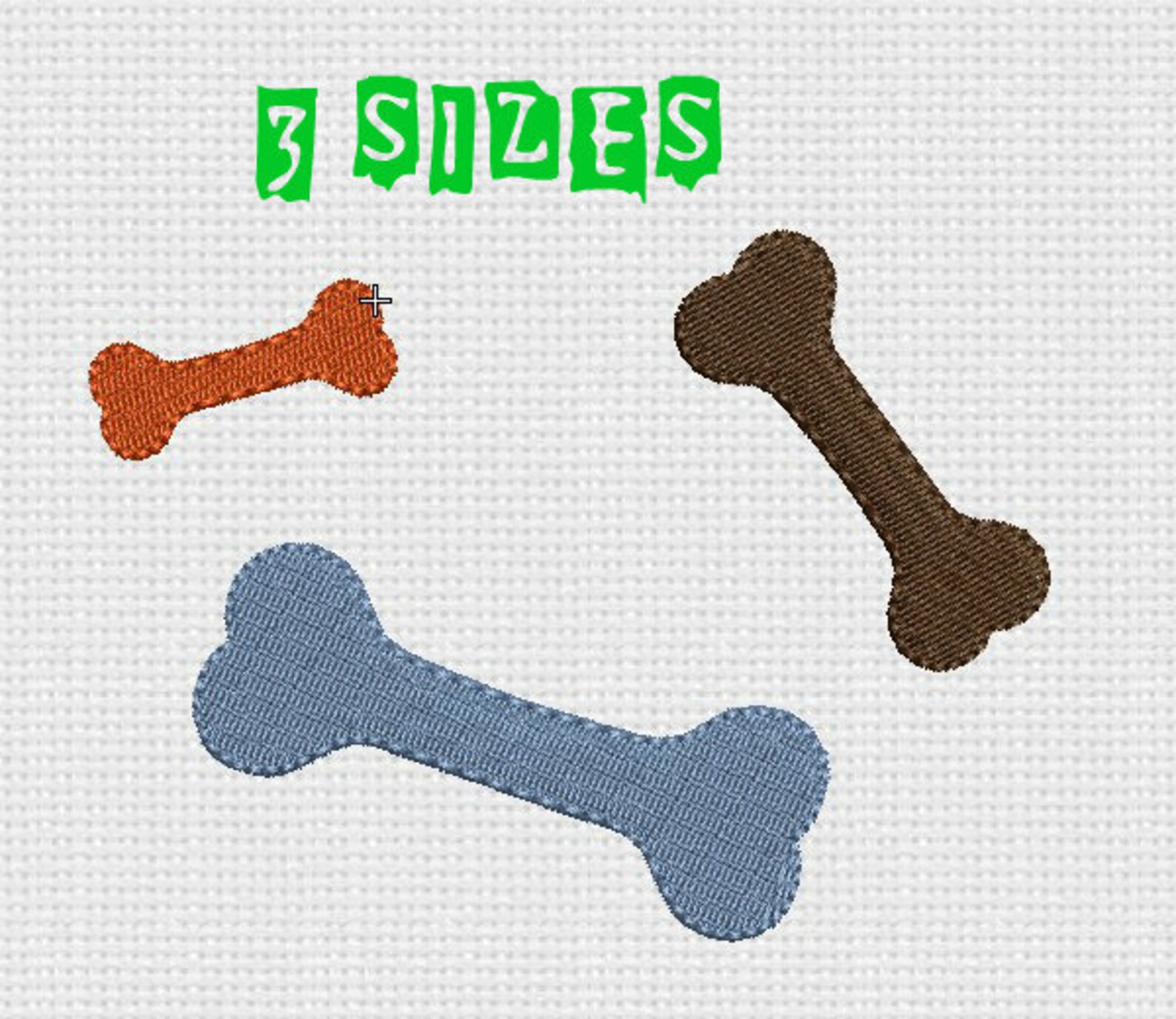 Bone Embroidery Design Bone Dog Machine Embroidery Bone - Etsy