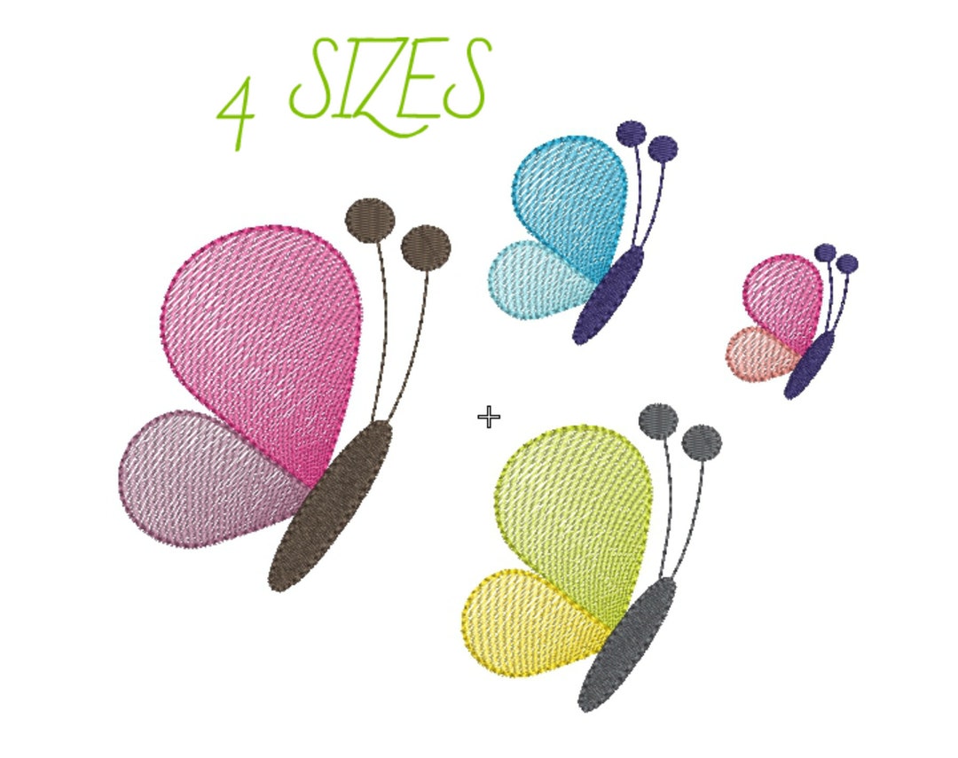Lite Butterfly Embroidery Design Butterfly Mini Machine Embroidery ...