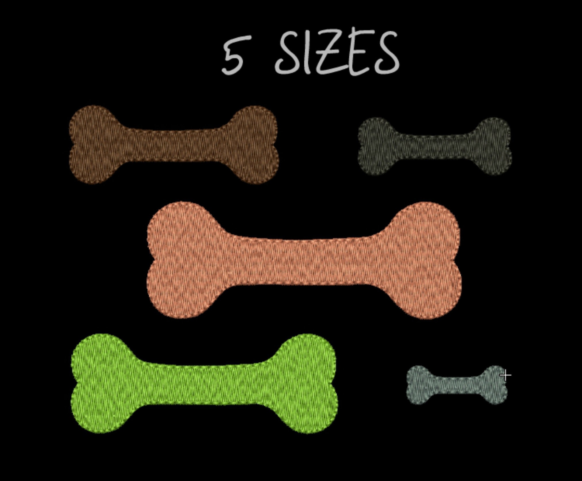 Bone Embroidery Design Dog Bones Machine Embroidery Designs | Etsy