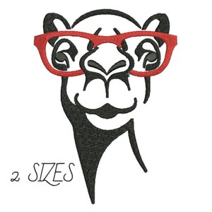 Camel Embroidery Design Animals Camel With Glasses Machine Embroidery ...