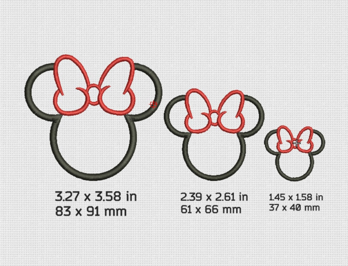 Machine Embroidery Designs Mouse Embroidery Design Mouse Head | Etsy