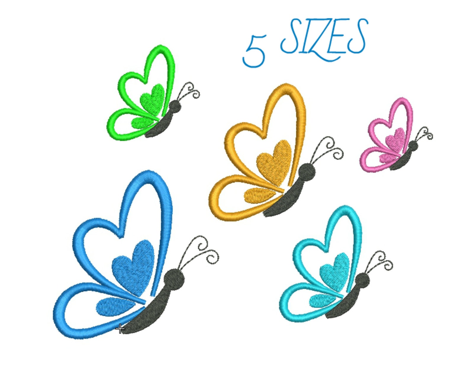 Lite Butterfly Embroidery Design Butterfly Mini Machine Embroidery ...
