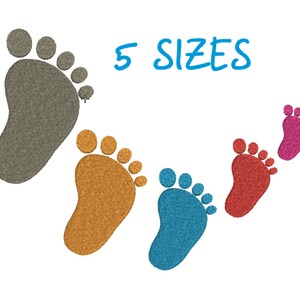 Foot Print Machine Embroidery Design Foot Print Baby Embroidery Designs ...