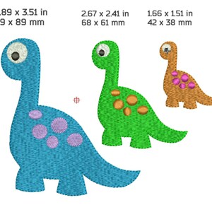 Embroidery Dinosaur Embroidery Design Brontosaurus Machine Embroidery ...