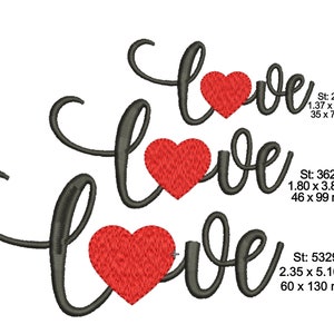 Amour Machine Embroidery Design Heart Embroidery Designs Love Heart ...