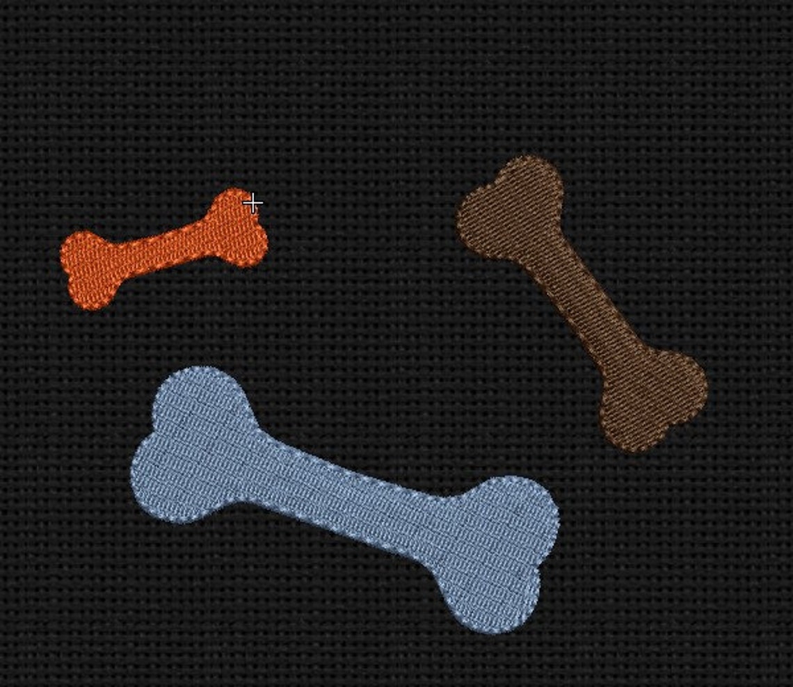 Bone Embroidery Design Bone Dog Machine Embroidery Bone - Etsy