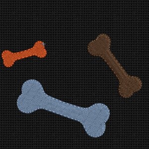 Bone Embroidery Design Bone Dog Machine Embroidery Bone Pattern Instant ...