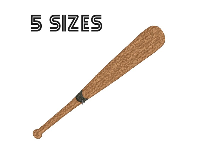 Baseball Bat Embroidery Design Mini Baseball Bat Sport Machine - Etsy