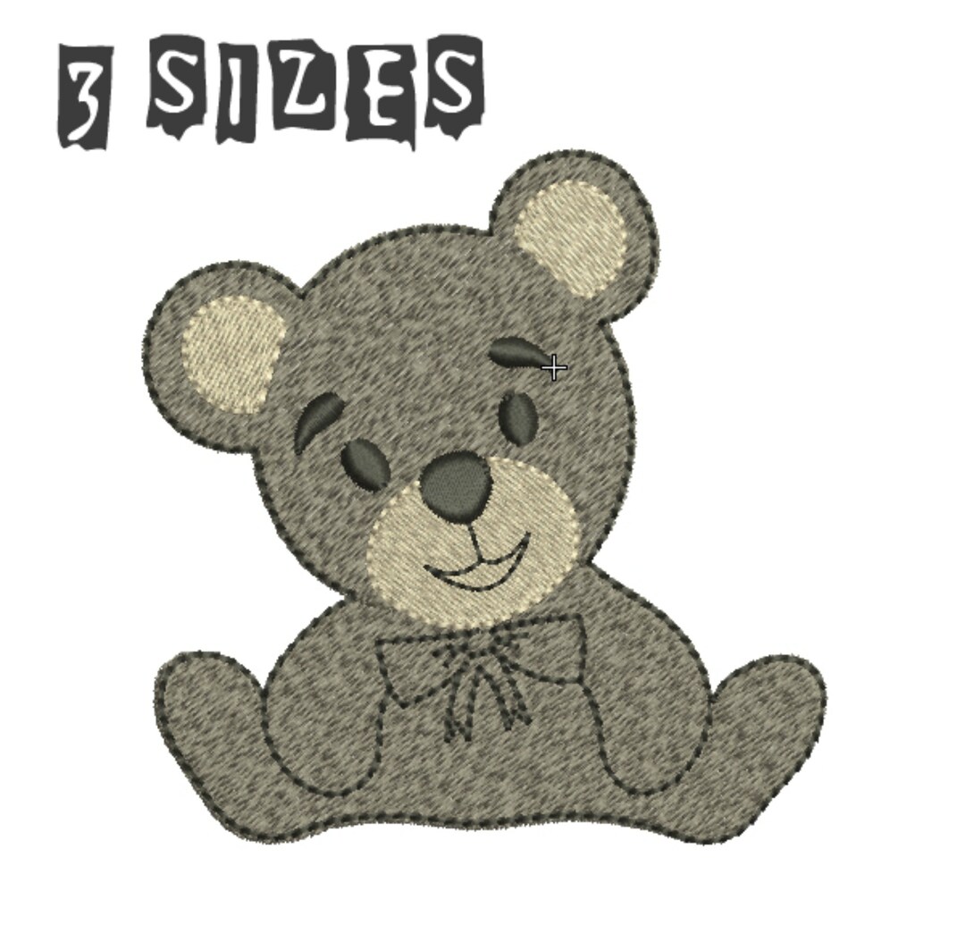 Bear Embroidery Design Animals Embroidery Design Teddy Bear Embroidery ...