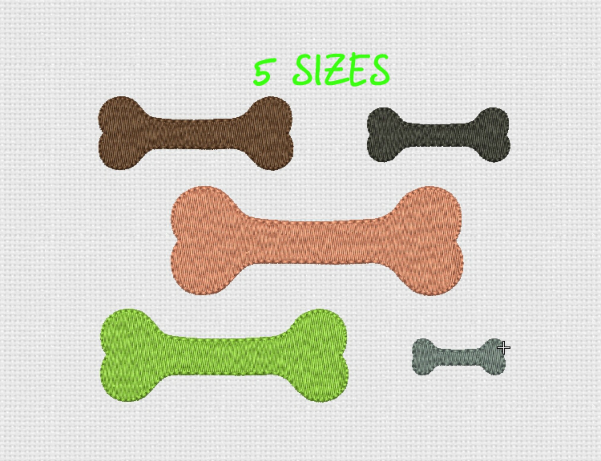 Bone Embroidery Design Dog Bones Machine Embroidery Designs | Etsy