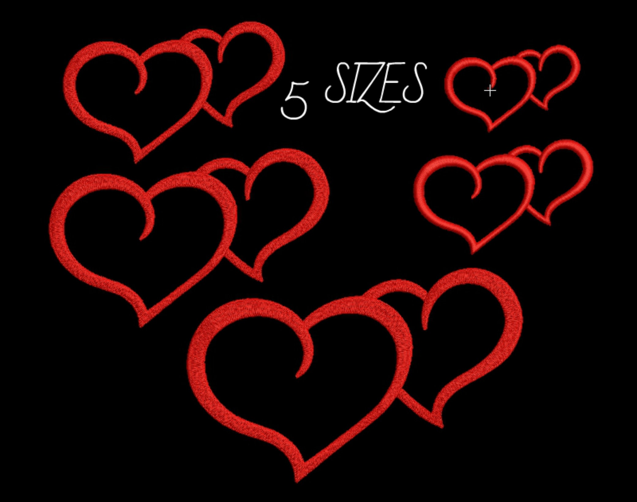 Amour Machine Embroidery design Heart Embroidery Designs Love | Etsy