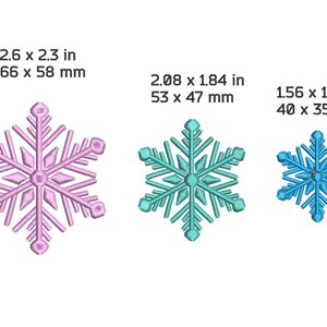 Snowflake Embroidery Design Snow Flake Machine Embroidery | Etsy