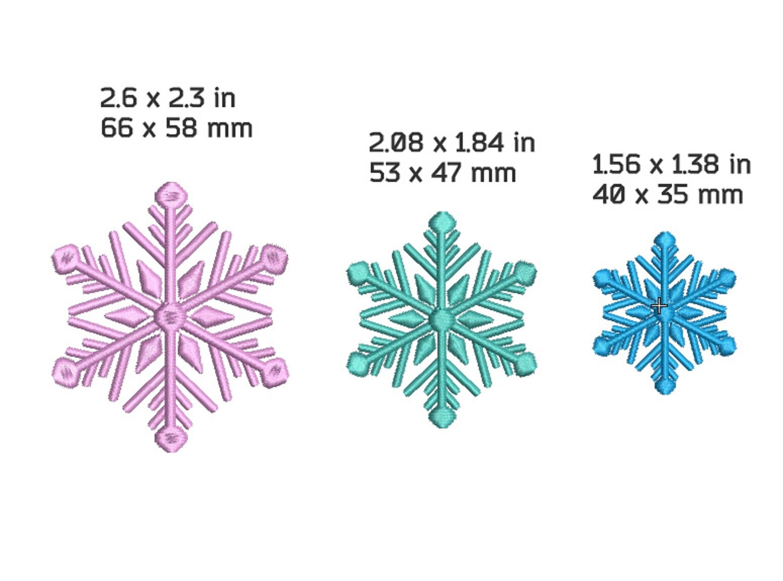 Snowflake Embroidery Design Snow Flake Machine Embroidery | Etsy