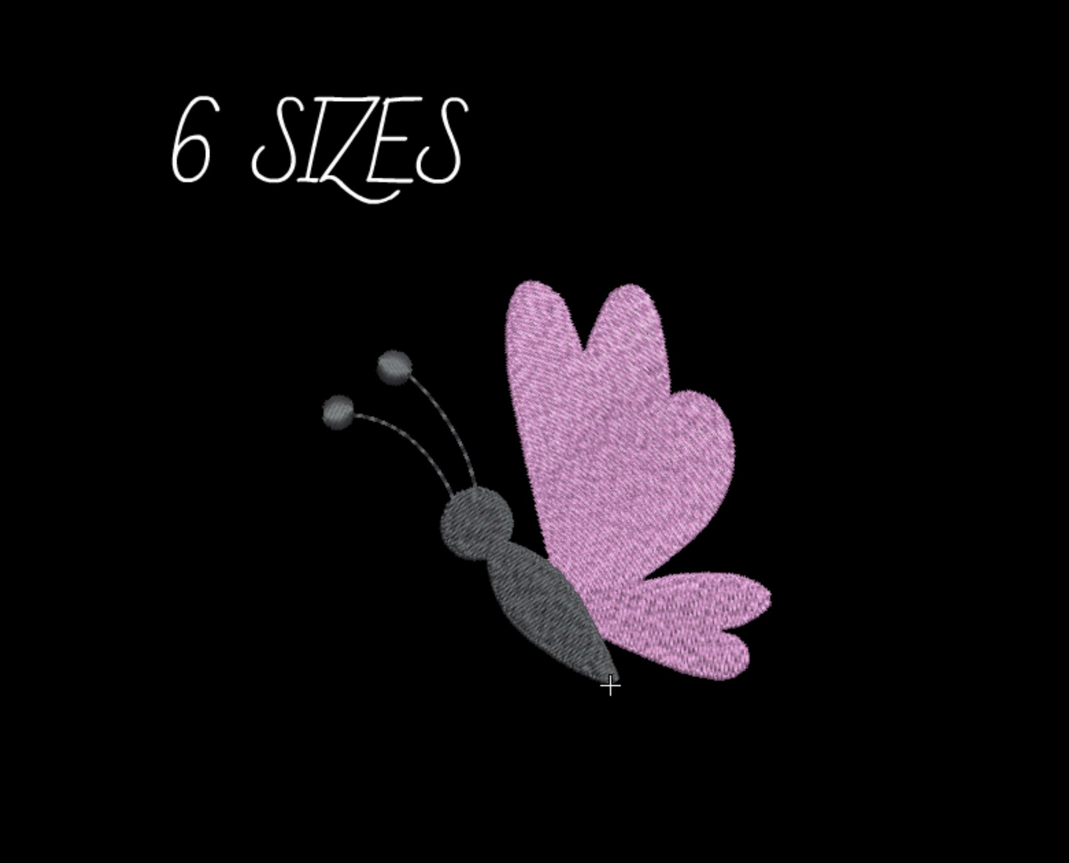 Butterfly Embroidery Design Butterfly Mini Machine Embroidery | Etsy