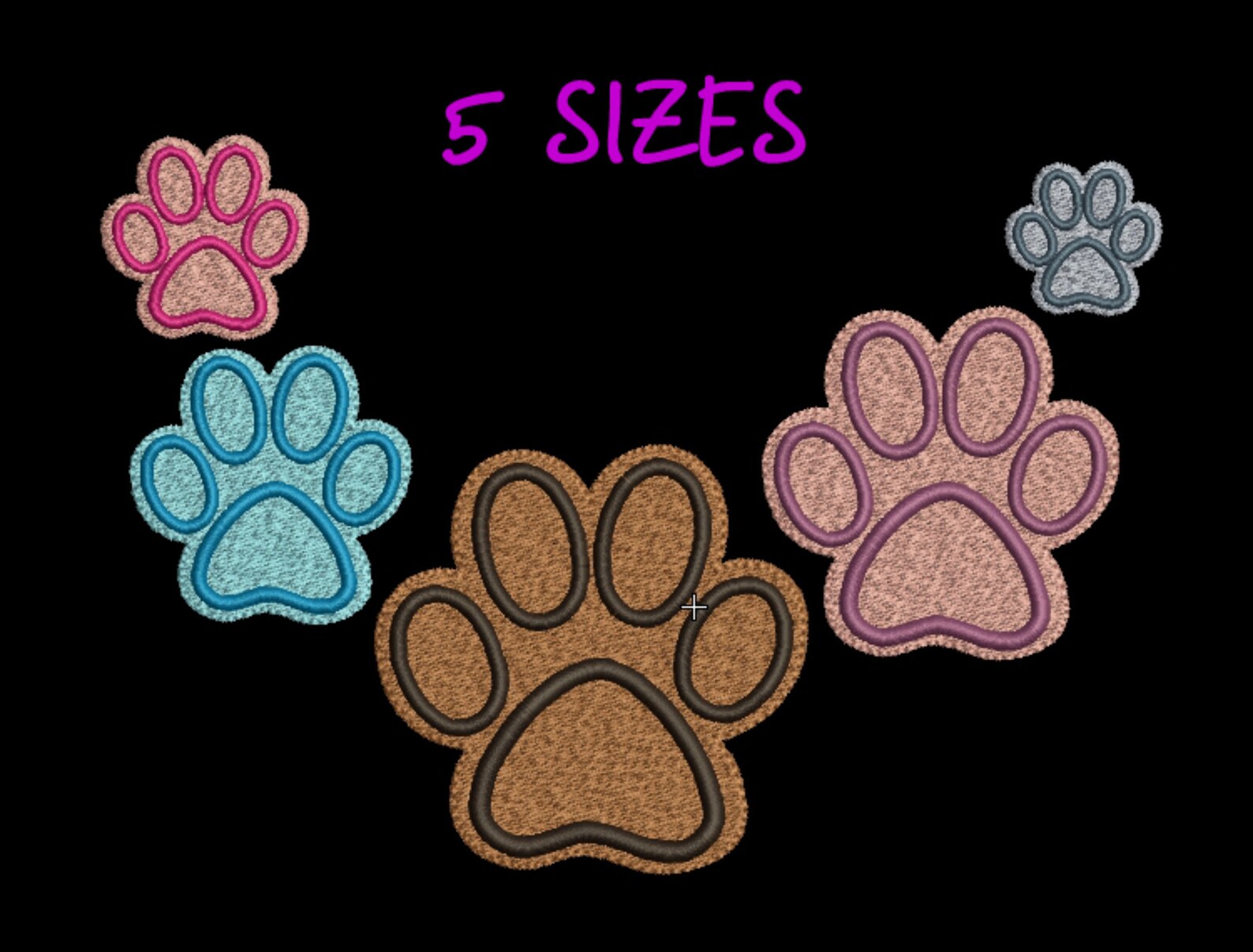 Embroidery Design Paw Print Machine Embroidery Designs Dog Paw - Etsy