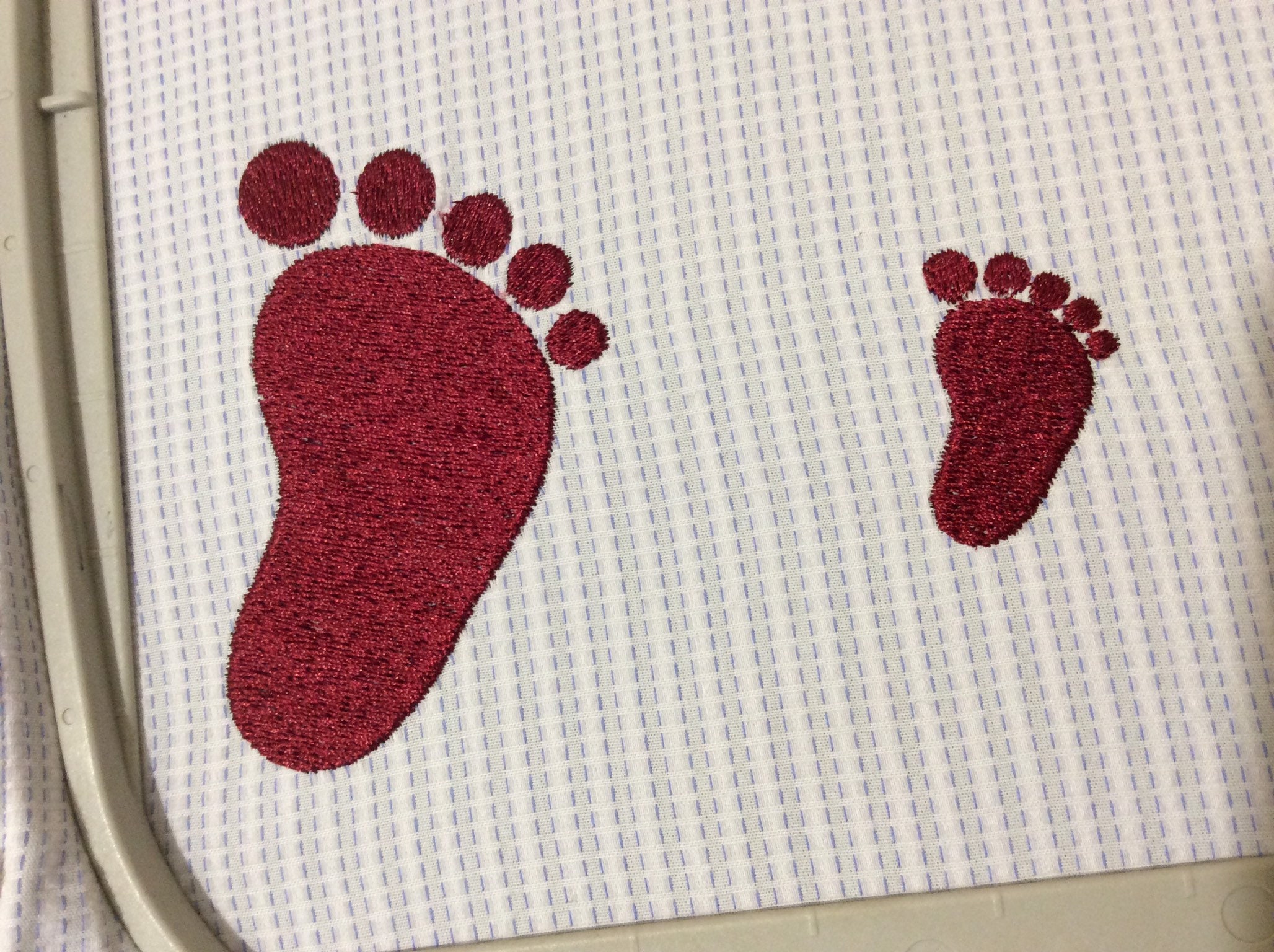 Set Foot Print Machine Embroidery Designs Hand Print Baby Foot - Etsy UK
