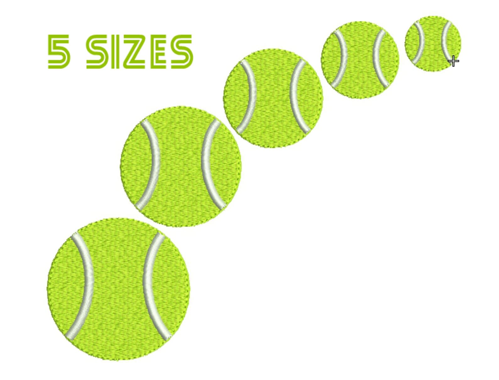 Tennis Ball Embroidery Design Ball Sport Machine Embroidery - Etsy
