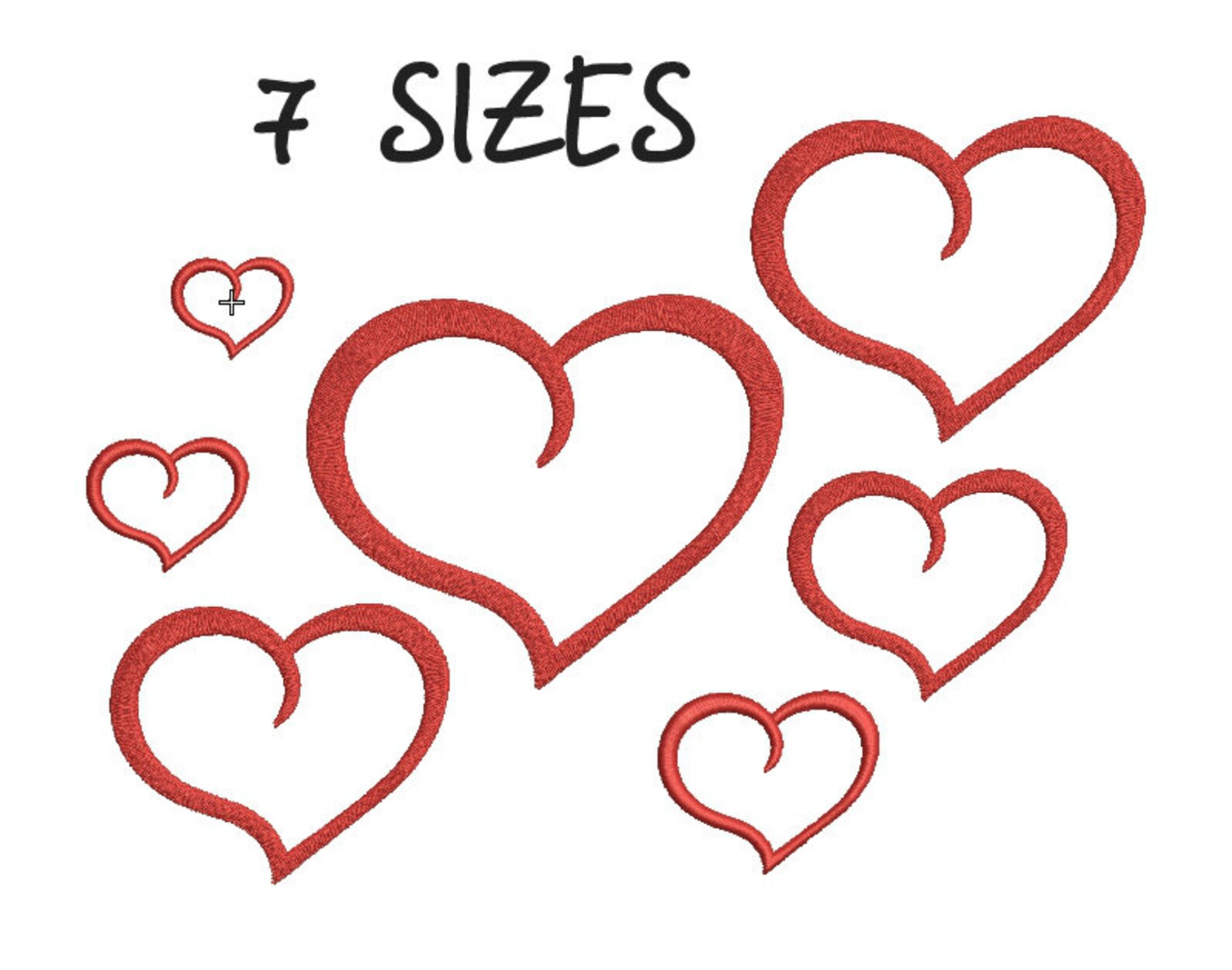 Amour Machine Embroidery Design Heart Embroidery Designs Love - Etsy