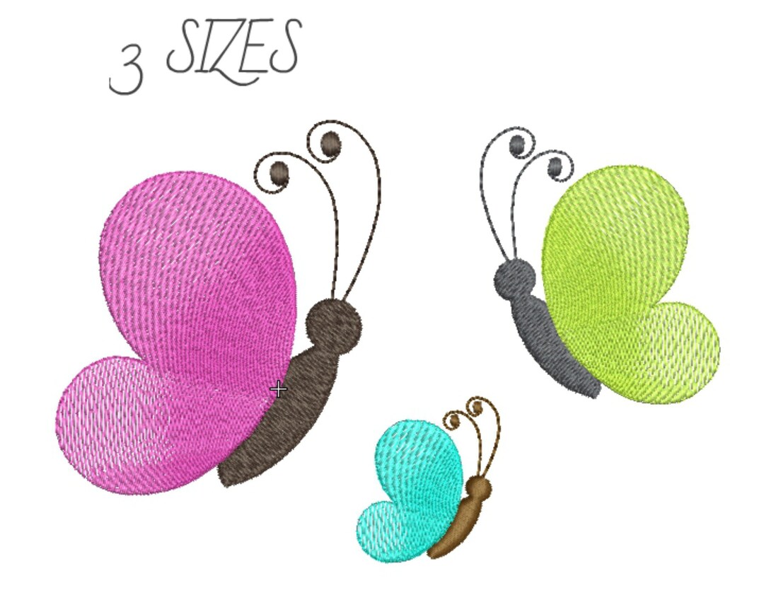 Lite Butterfly Machine Embroidery Design Butterfly Mini Embroidery ...