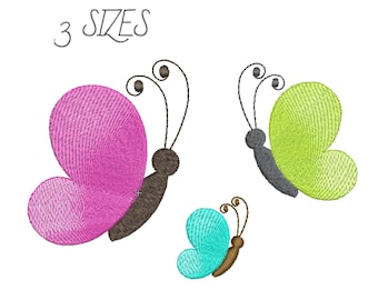 Butterflies Machine Embroidery Design Butterfly Mini | Etsy