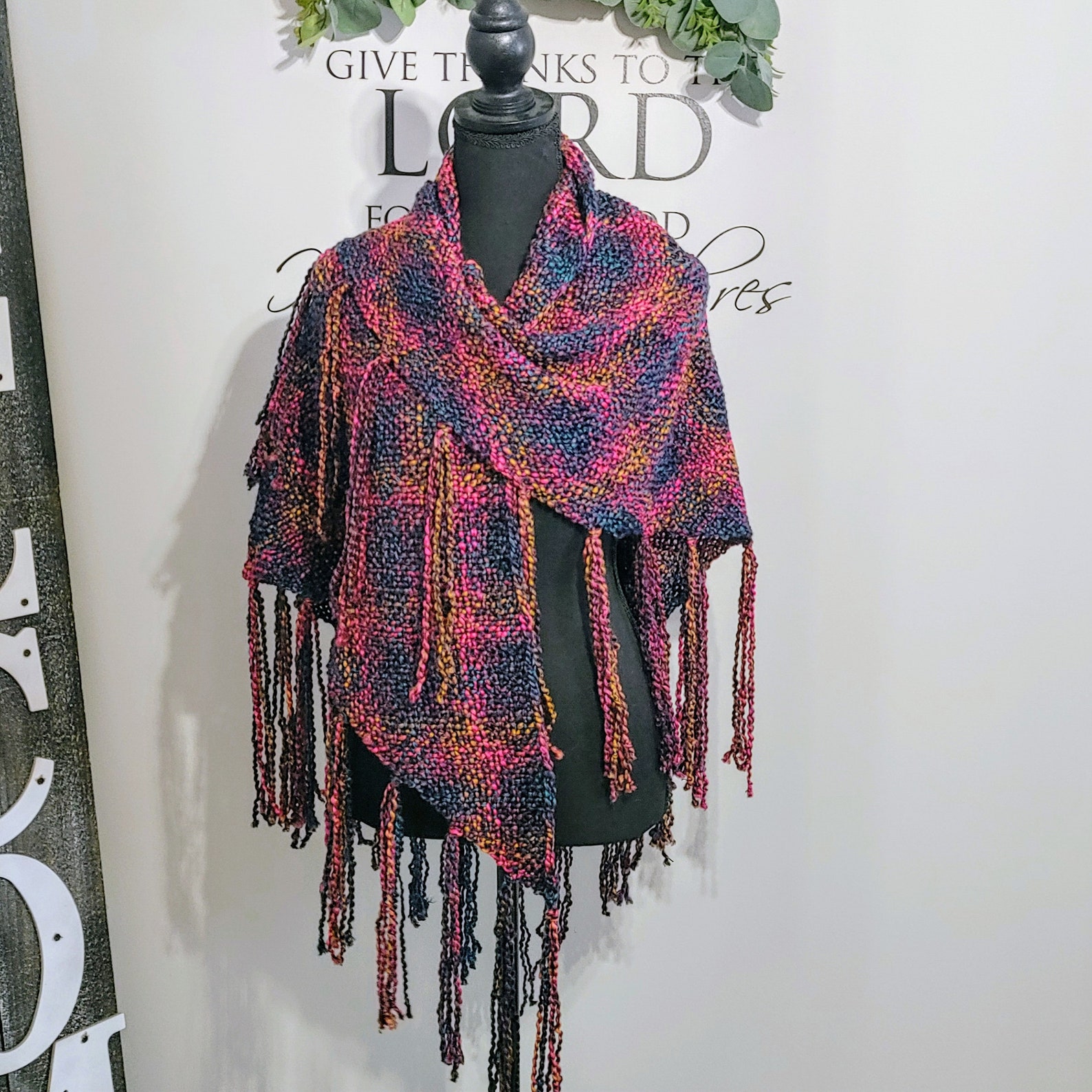 6ft Woven Shawl Wrap-gems - Etsy