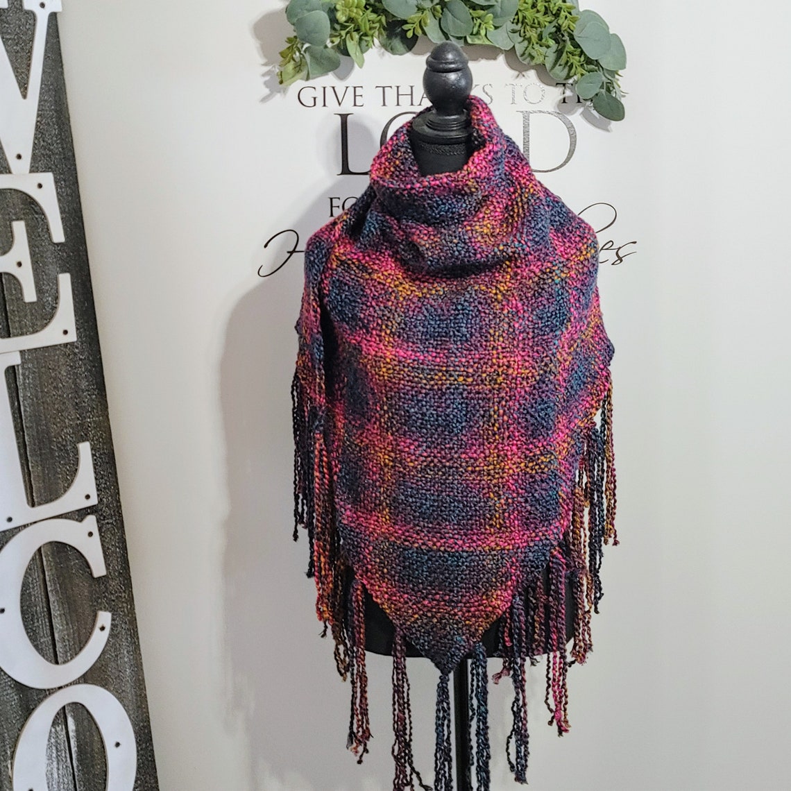 6ft Woven Shawl Wrap-gems - Etsy