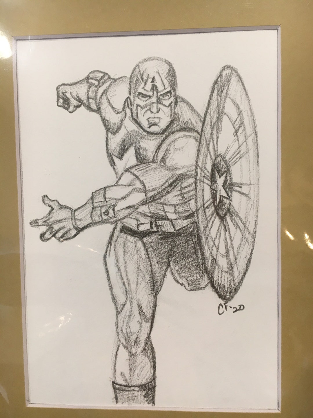 Captain America!! - Original Pencil Drawing of Captain America ...