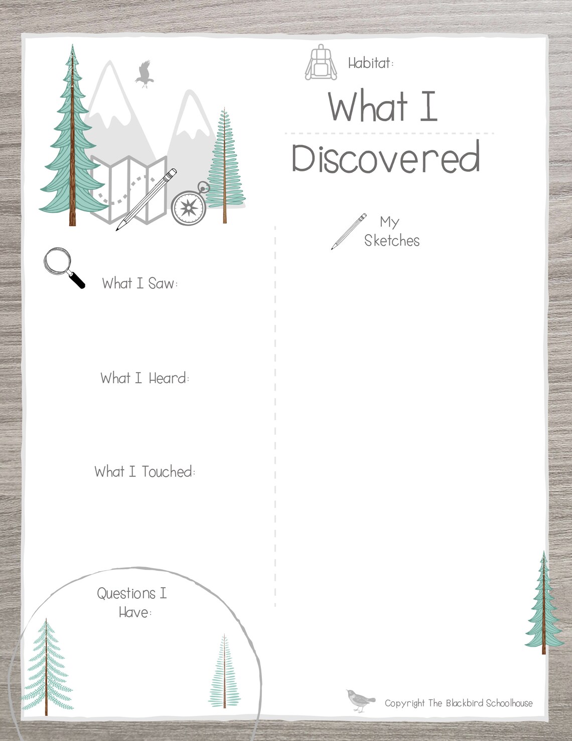 Nature Journal for Home School, Science Class, Reflection, Critical ...