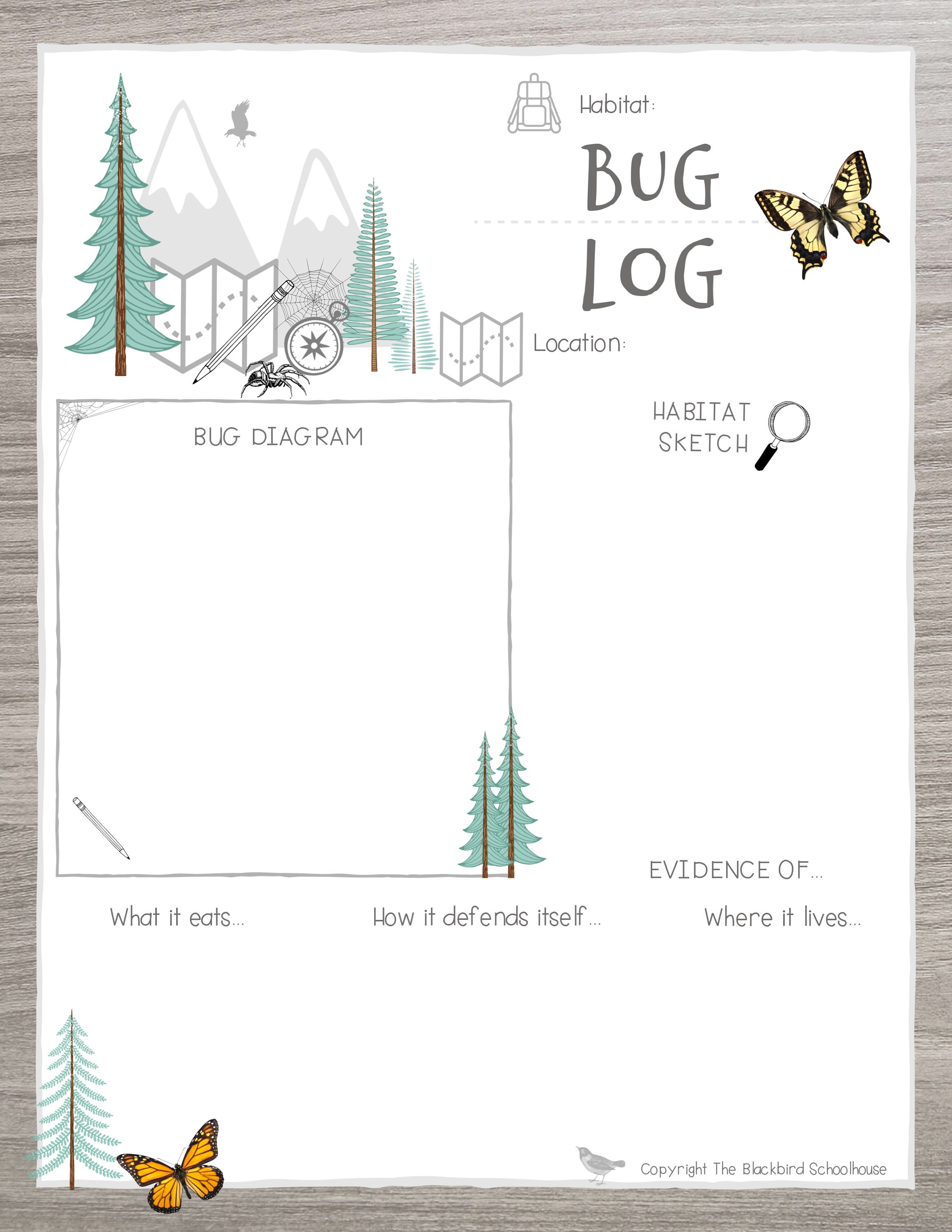 Nature Journal for Home School, Science Class, Reflection, Critical ...