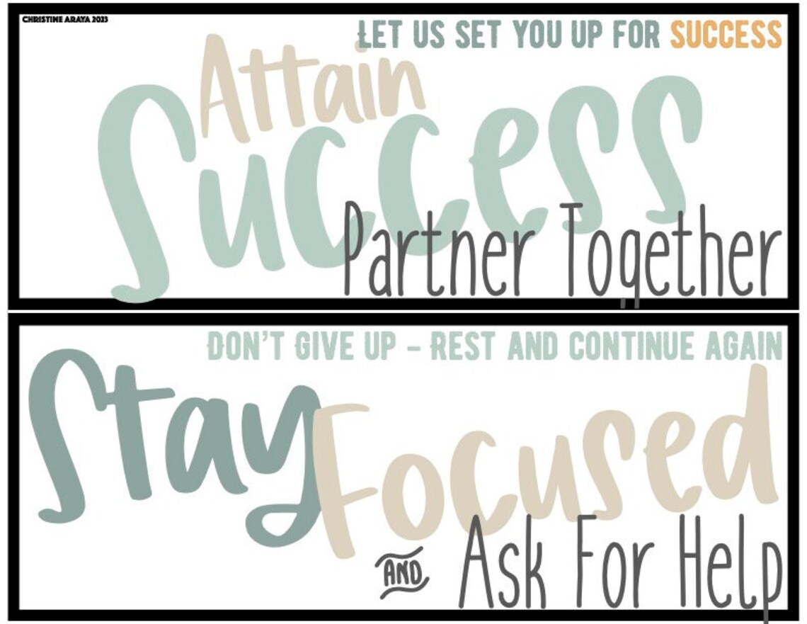 BOHO Neutral Back to School Bulletin Board Posters: Banners, Classroom ...