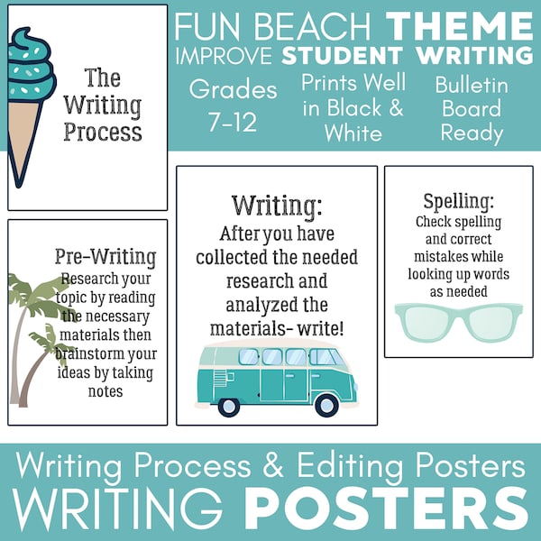 Beach Writing - Etsy
