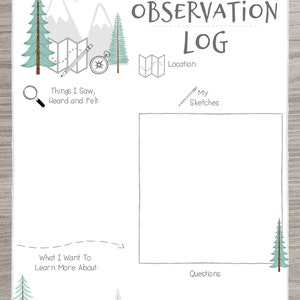 Nature Journal for Home School, Science Class, Reflection, Critical ...