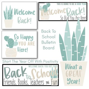 Cactus BOHO Classroom Welcome Back to School Poster Pack: Bulletin ...