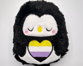 Small Genderfluid Pride Owl Plush - Etsy