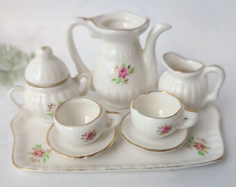 Vintage Miniature Tea Set - Etsy