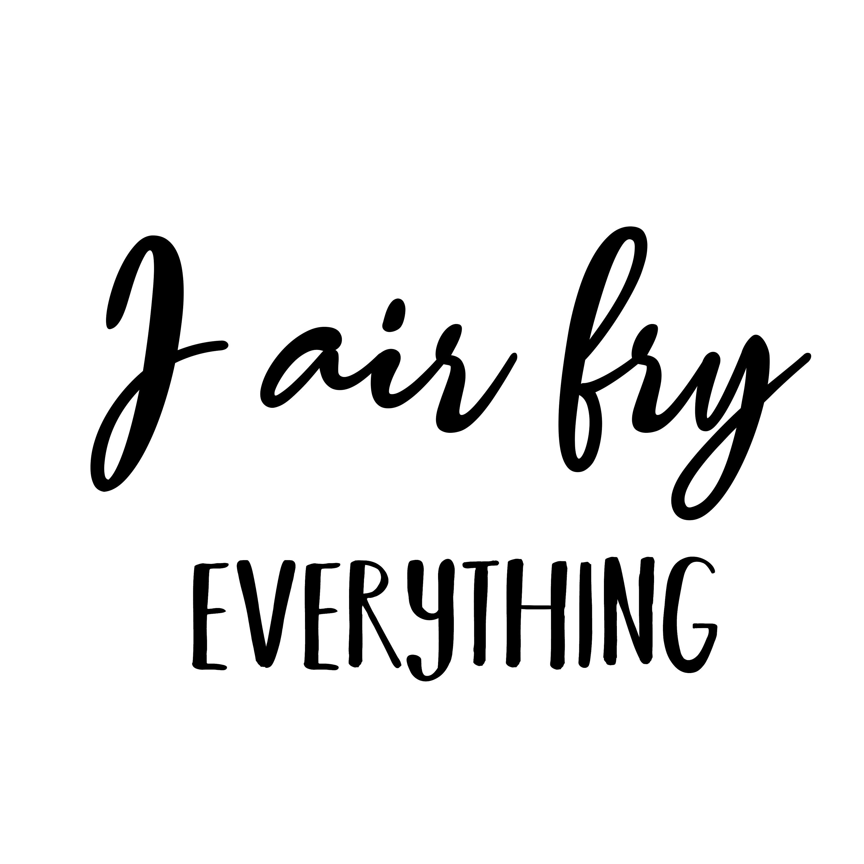 Air Fryer Funny Svg File DIY Kitchen Apron Decal DIY T-shirt - Etsy