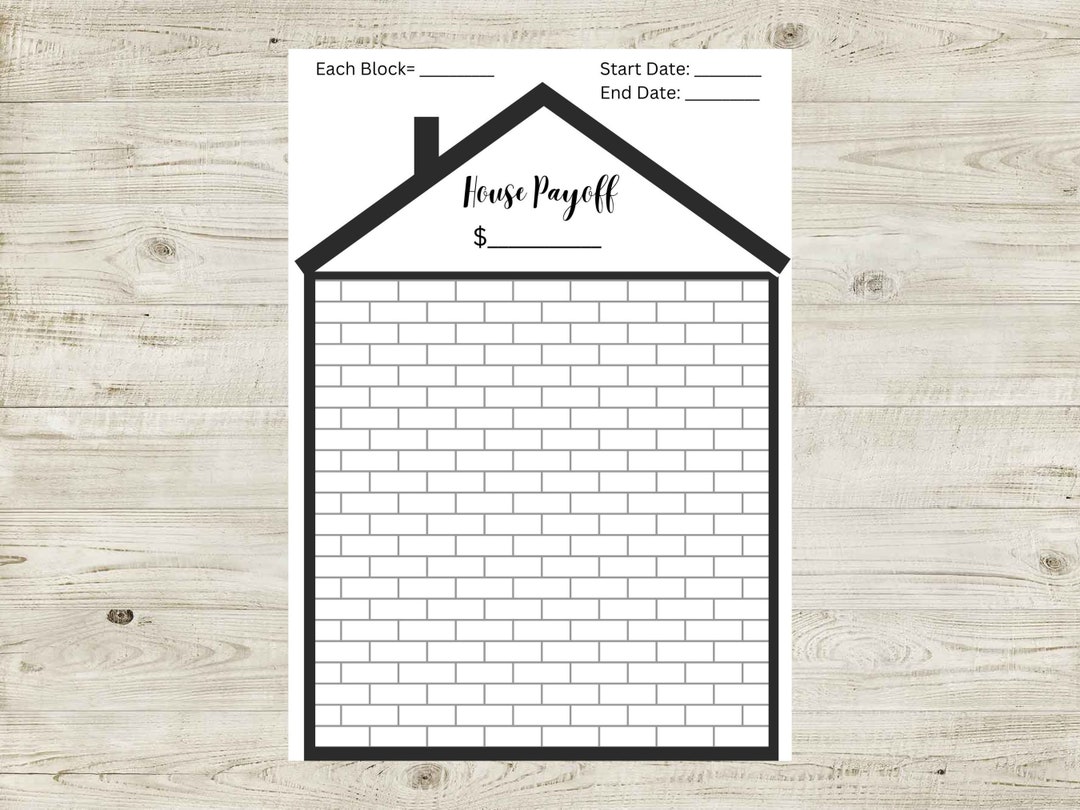 House Payoff Tracker, Budgeting, Mortgage Payoff Chart, Money Goals ...