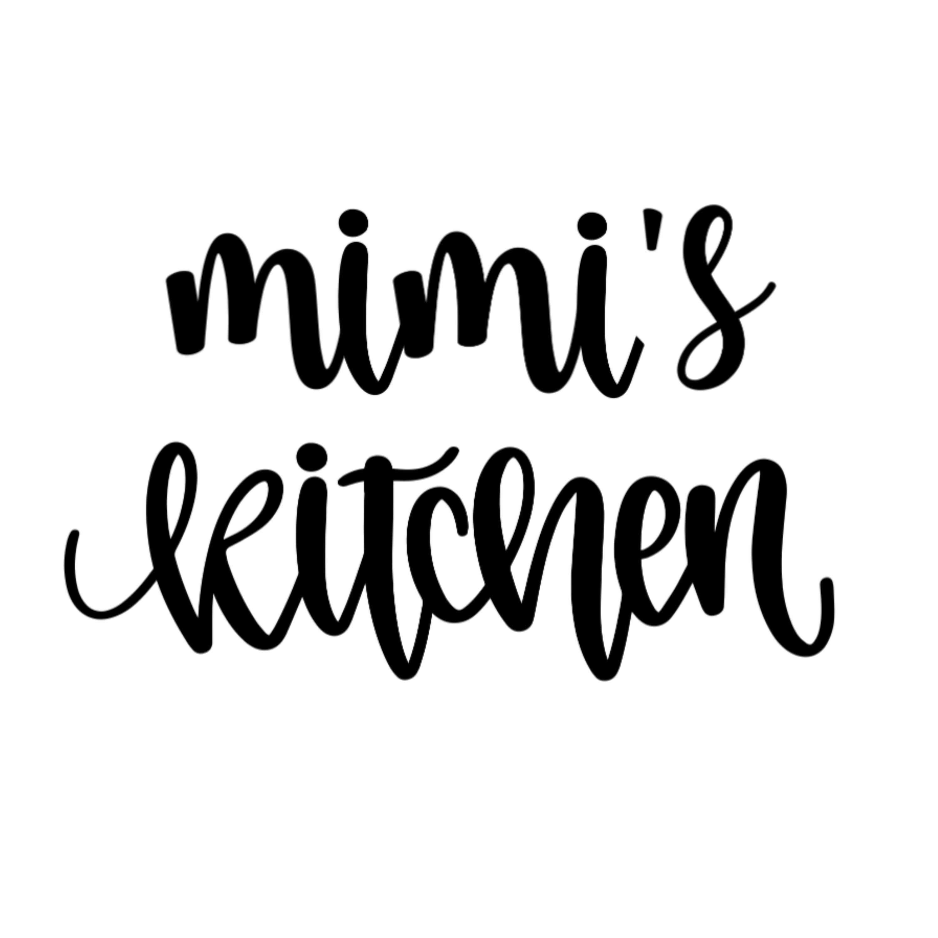 Mimi's Kitchen Svg File Cricut File DIY Kitchen Apron - Etsy