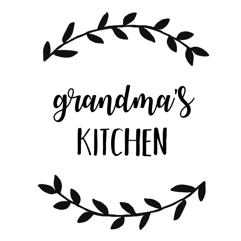 Grandma's Kitchen Svg Png Jpg File, Cricut File, DIY Kitchen Apron ...