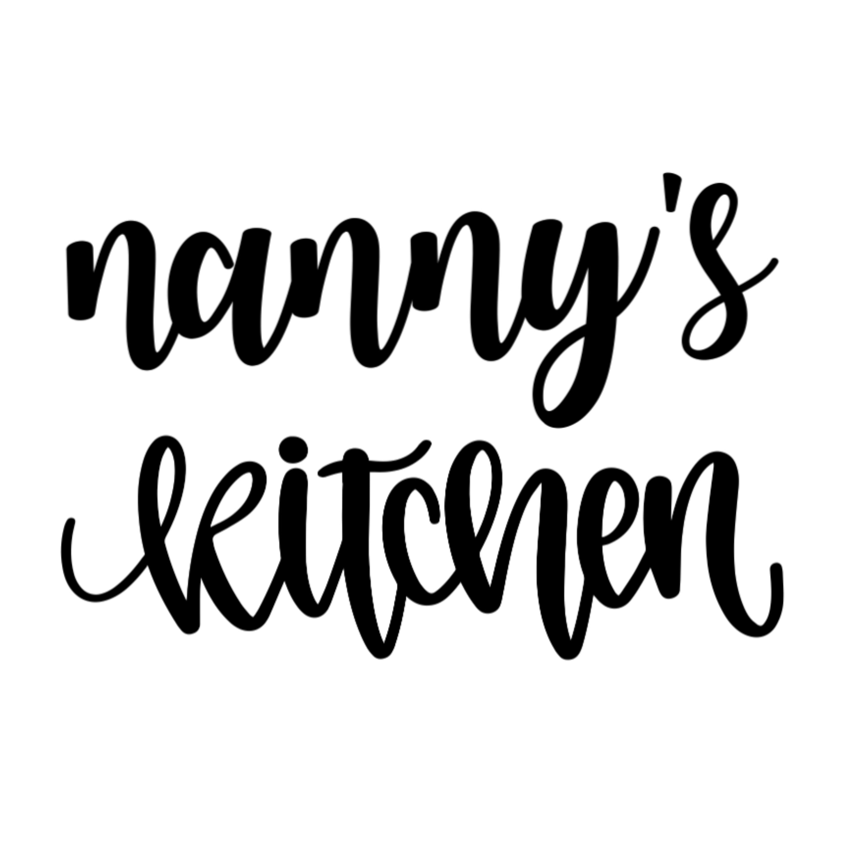 Nanny's Kitchen Svg File Cricut File DIY Kitchen Apron - Etsy UK