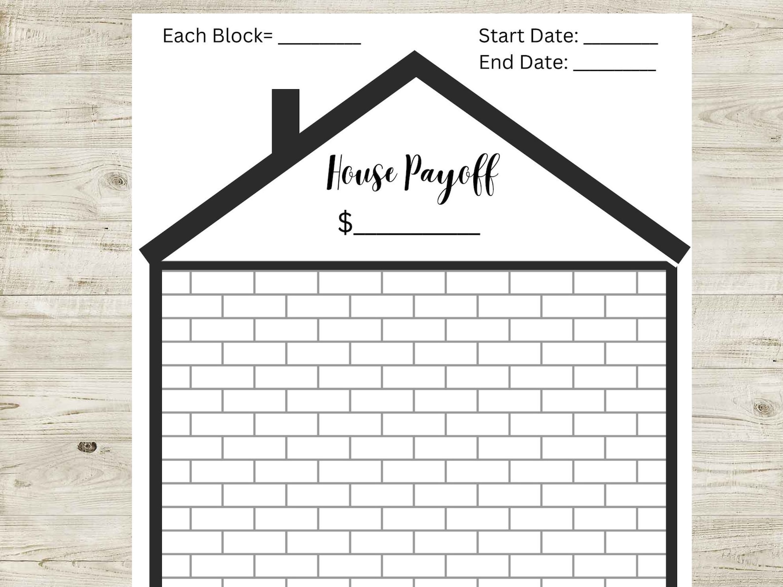 House Payoff Tracker, Budgeting, Mortgage Payoff Chart, Money Goals ...