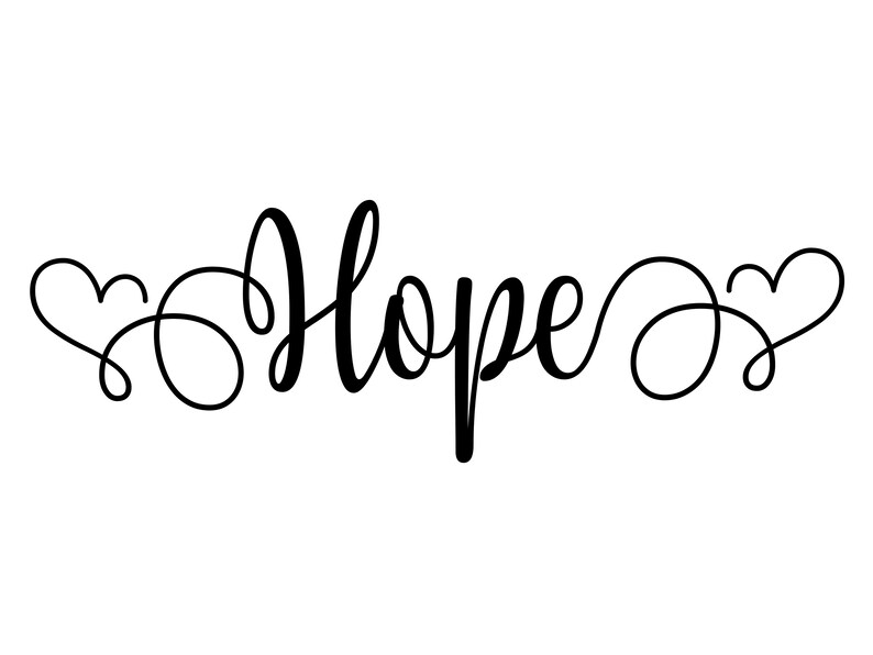 Hope Svg Png Jpg File, Downloadable T-shirt File, Cut File DIY Mug ...