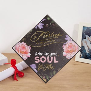 Be Fearless in the Pursuit of What...| Grad Cap Toppers-graduation Caps ...