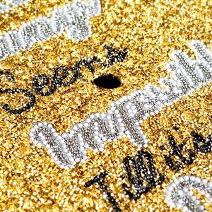 Rhinestones Graduation Cap Topper, Grad Cap Decorations, Gold Bedazzled ...