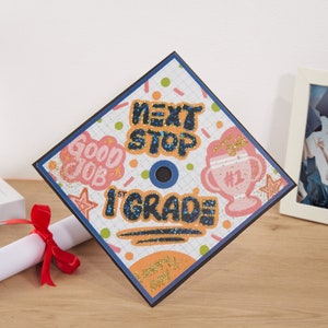 Next Stop 1st Grade｜kindergarten Graduation Cap Topper-designer Grad ...