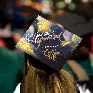 And She Graduated Happily Ever After｜grad Cap Toppers-graduation Caps ...