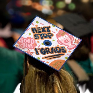 Next Stop 1st Grade｜kindergarten Graduation Cap Topper-designer Grad ...