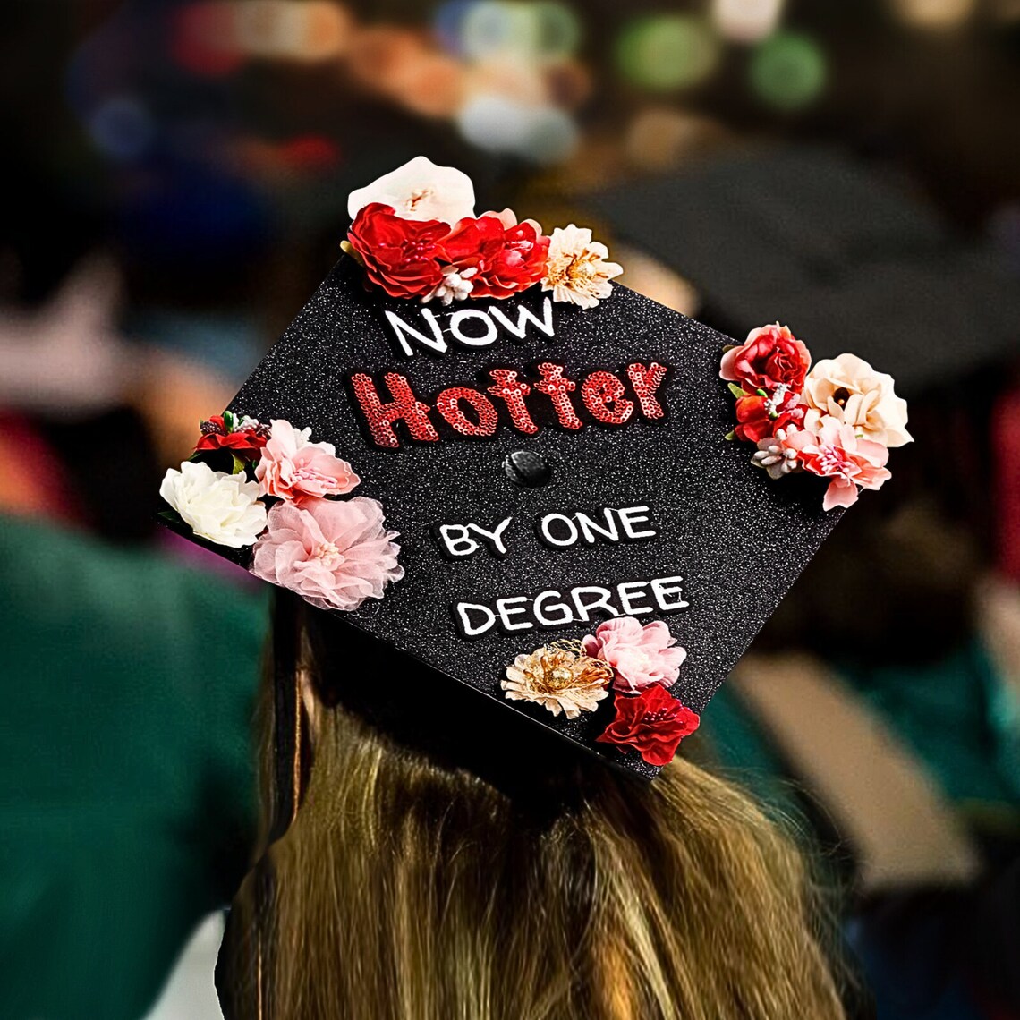 Now Hotter by One Degree｜designer Graduation Cap Topper-graduation Cap ...