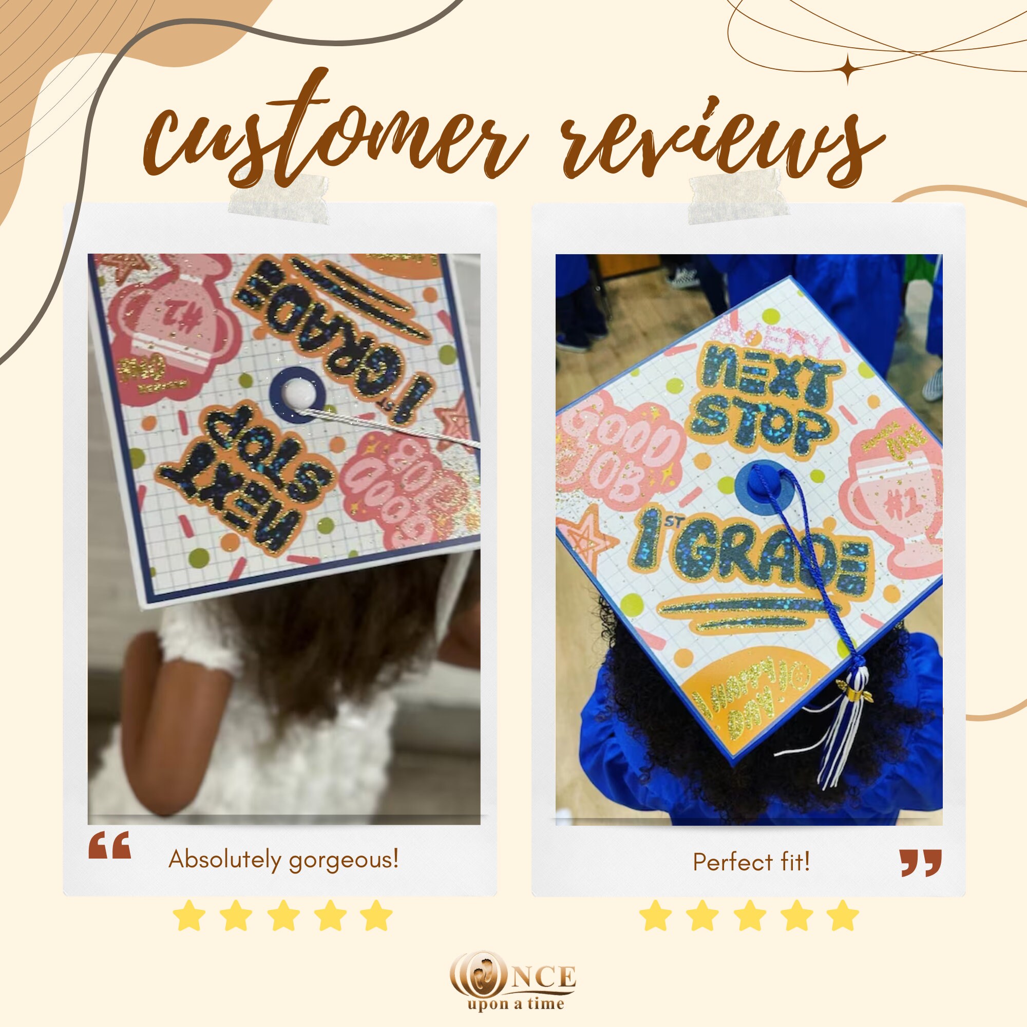 Next Stop 1st Grade｜kindergarten Graduation Cap Topper-designer Grad ...